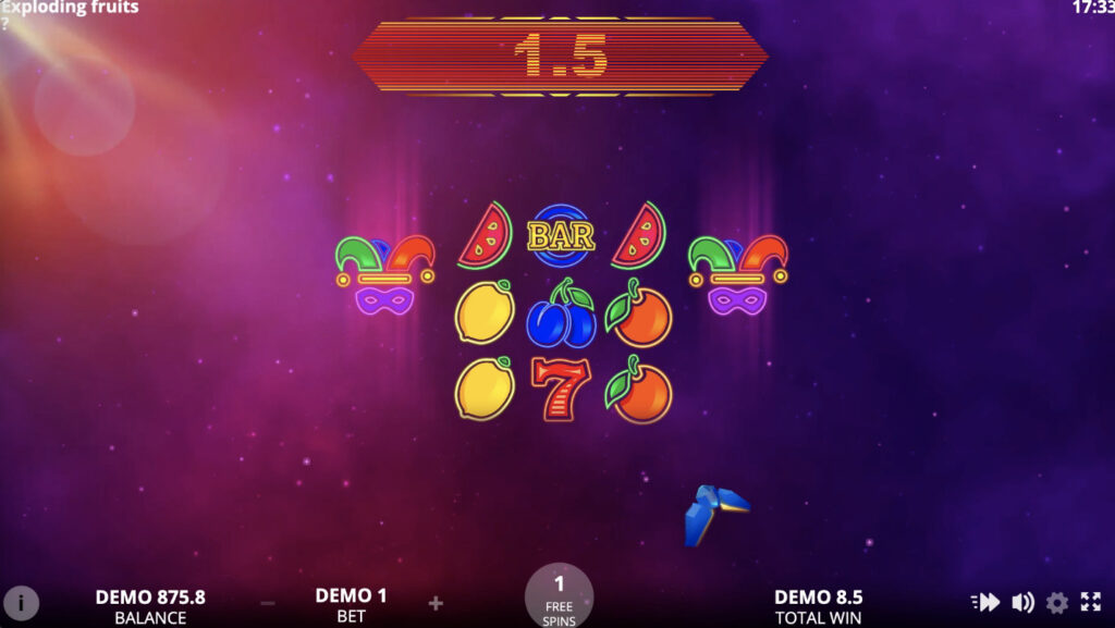 Exploding Fruits(エクスプロディングフルーツ)の攻略 – 無料デモプレイ | オンカジィ(ONCASY)