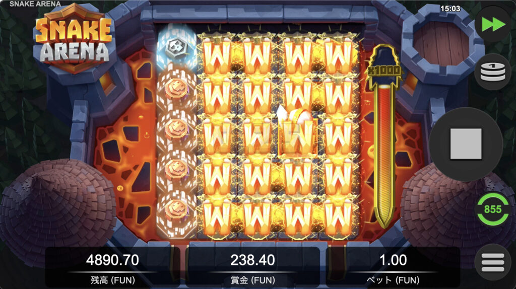 Snake Arena(スネークアリーナ)の攻略 – 無料デモプレイ | オンカジィ(ONCASY)