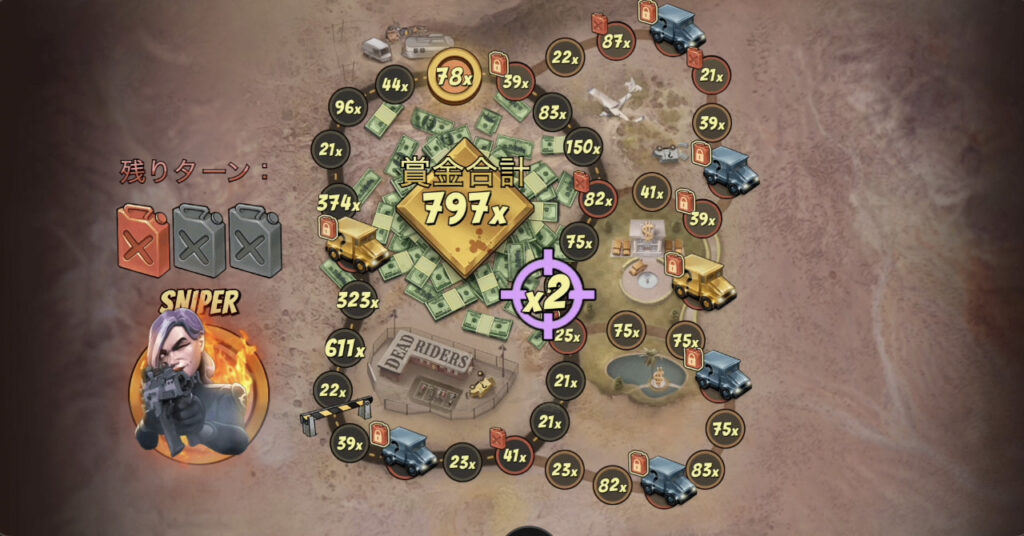 Dead Riders Trail(デッドライダーズトレイル)の攻略 – 無料デモプレイ | オンカジィ(ONCASY)