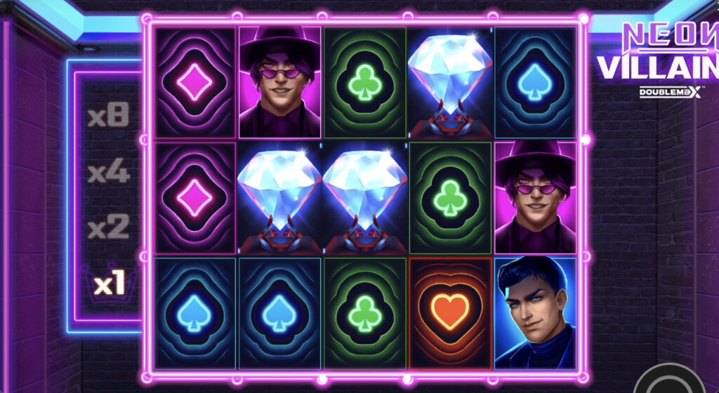 Neon Villain Doublemax(ネオンヴィラン ダブルマックス)の攻略 – 無料デモプレイ | オンカジィ(ONCASY)