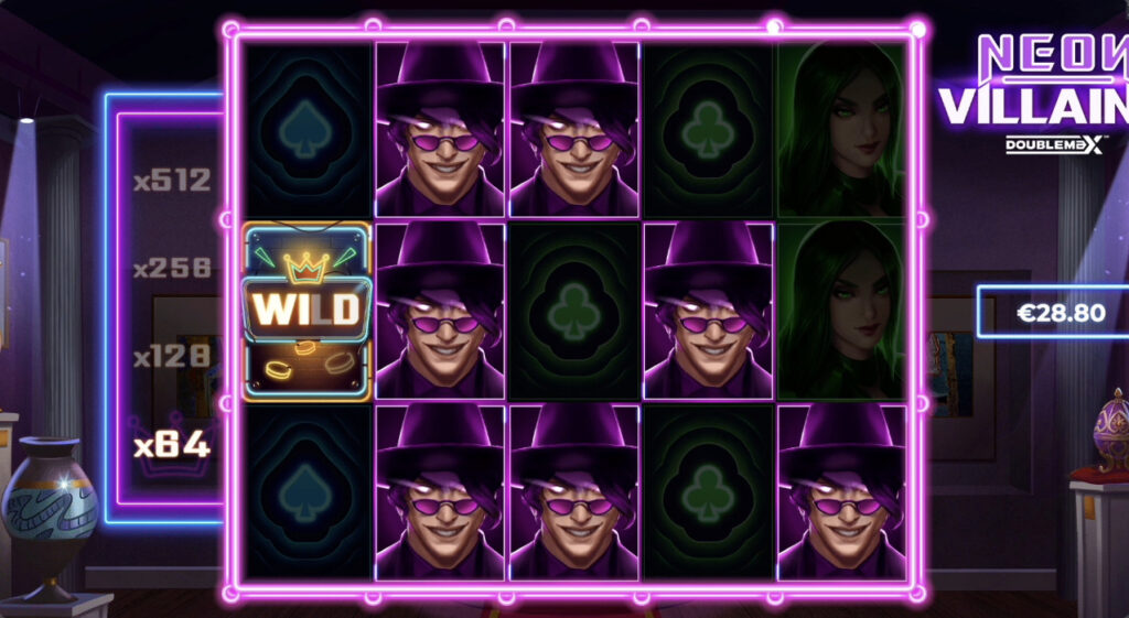 Neon Villain Doublemax(ネオンヴィラン ダブルマックス)の攻略 – 無料デモプレイ | オンカジィ(ONCASY)